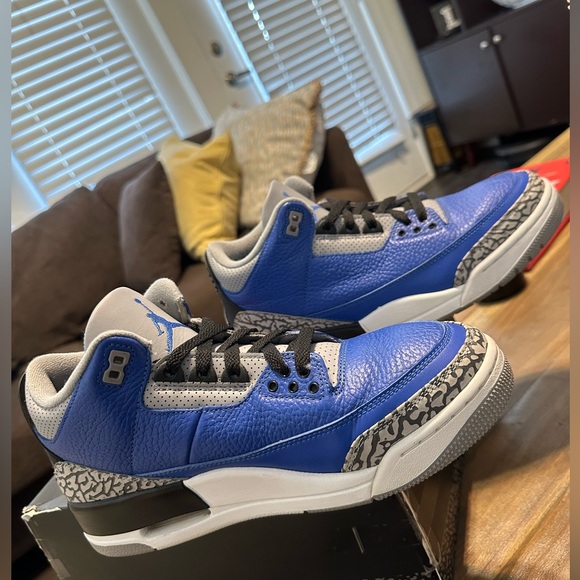 Shoes | Jordan Retro 3 Varsity Royal | Poshmark